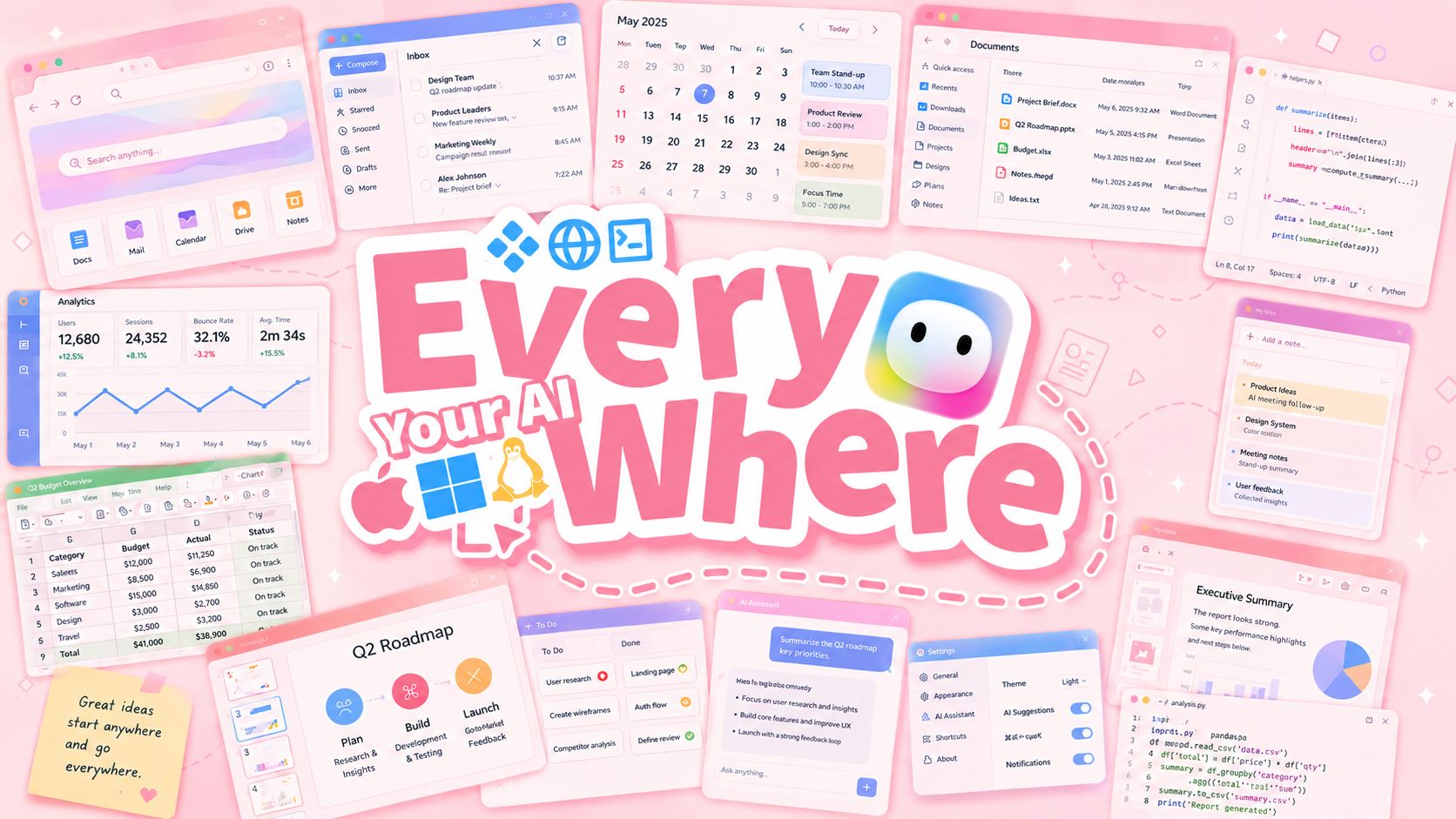 Everywhere - AI Assistant that flows with your desktop. | Everywhere